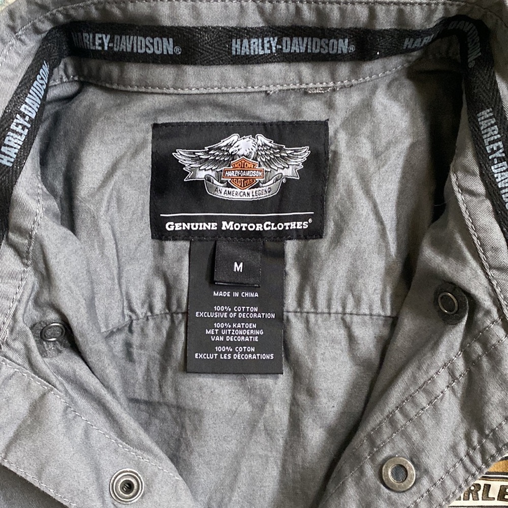 Harley Davidson Genuine Motor Cloths Grey Short Sleev… - Gem